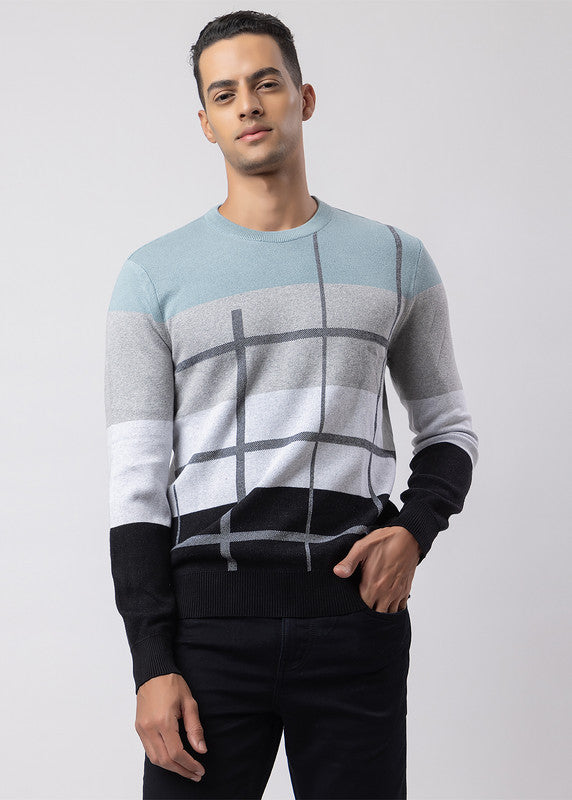 Men's Multicolor Checked Sweater – OCTAVE CLOTHING PRIVATE LIMITED