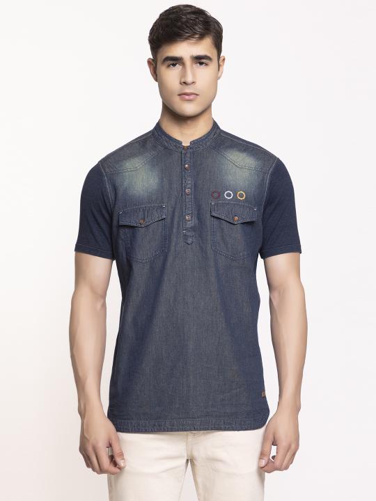 Buy FLAPPED PATCH POCKETS KURTA Online at Best Price. – OCTAVE CLOTHING ...