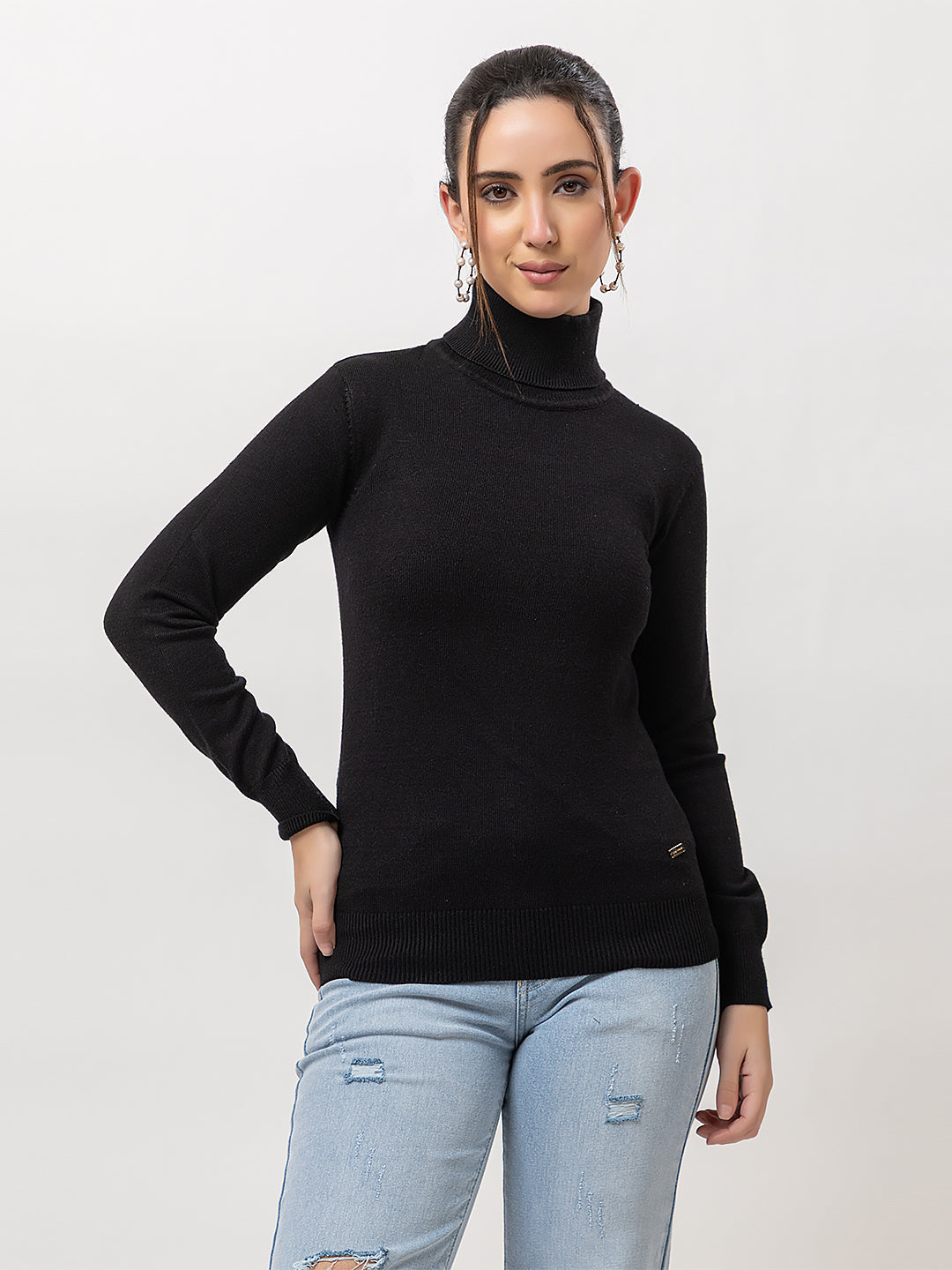Buy Women's High-Neck Plain Sweater Online – OCTAVE CLOTHING PRIVATE ...